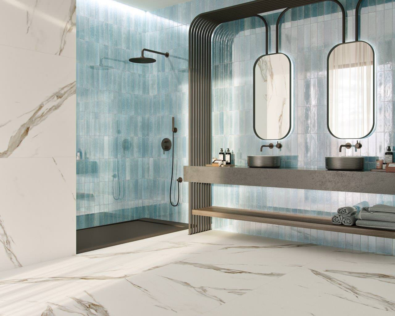 6x6 Morocco Gloss Porcelain Pool Wall Floor Tile - Contemporary - Wall ...