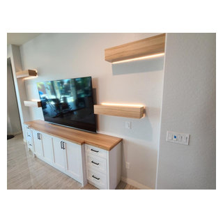 Patsy Media Wall - Home Theater - Phoenix - by Cabinet Technologies | Houzz