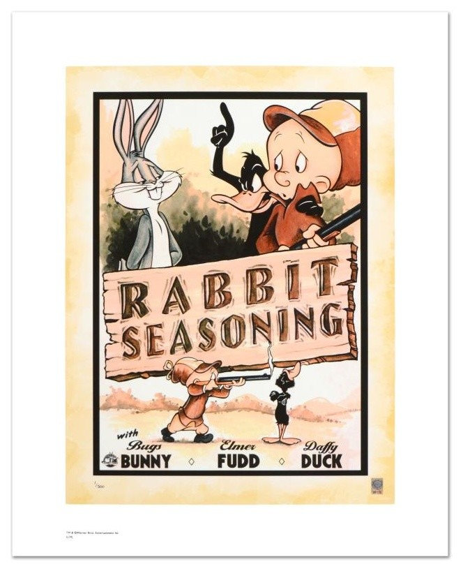 "Rabbit Seasoning" Looney Tunes Limited Edition Animation Art ...