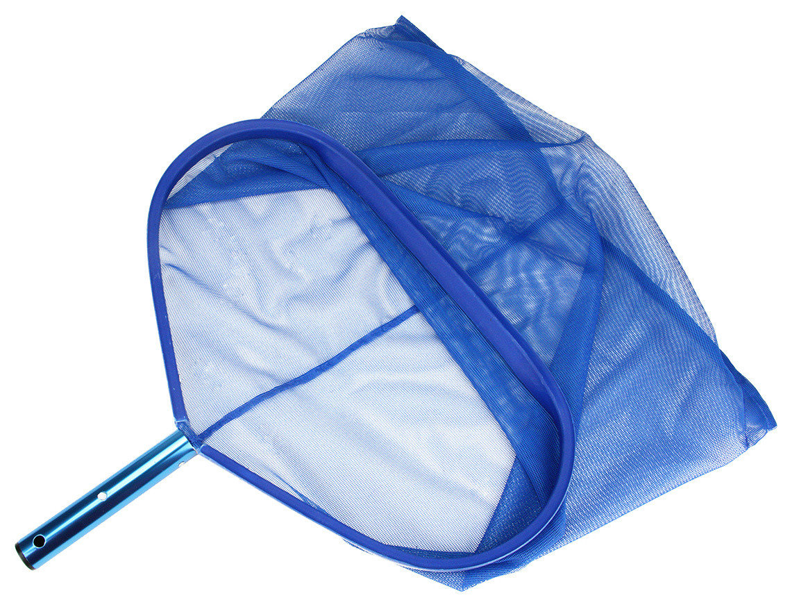 Heavy Duty Swimming Pool Deep-Bag Leaf Skimmer, Plastic Frame/Aluminum ...