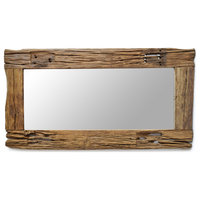 Rustic Railroad Wood Mirror - Rustic - Wall Mirrors - by Design Mix ...