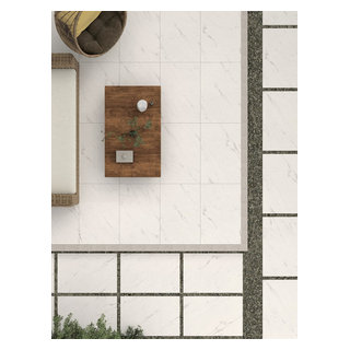 Tokyo White Marble Porcelain Paving Slab - 900x600x20mm - Pool - Cork ...