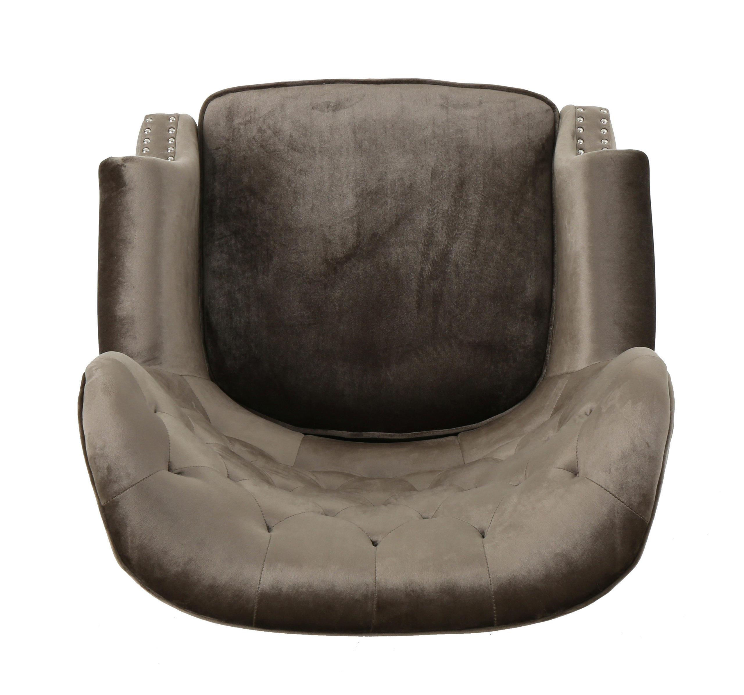 GDF Studio Tommen Tufted Back New Velvet Club Chair - Transitional ...