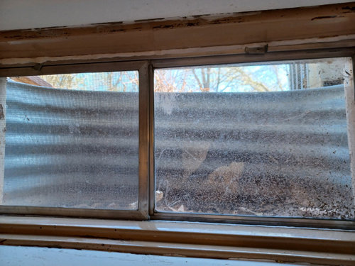 rusting basement window frame problem or not?
