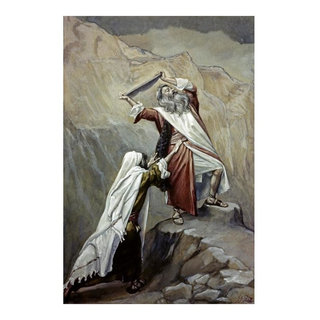 "Moses Destroys the Tablets of the Ten Commandments" Paper Art, 17"x24 ...