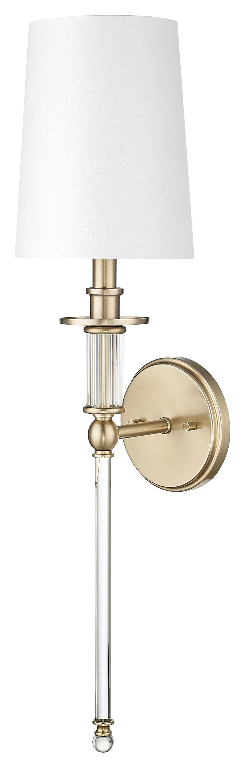 1 Light 6.5" Modern Gold Sconce - Traditional - Wall Sconces - by ...