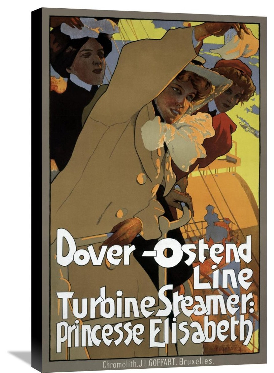 Dover-Ostend Line, 19"x30" - Traditional - Prints And Posters - by ...