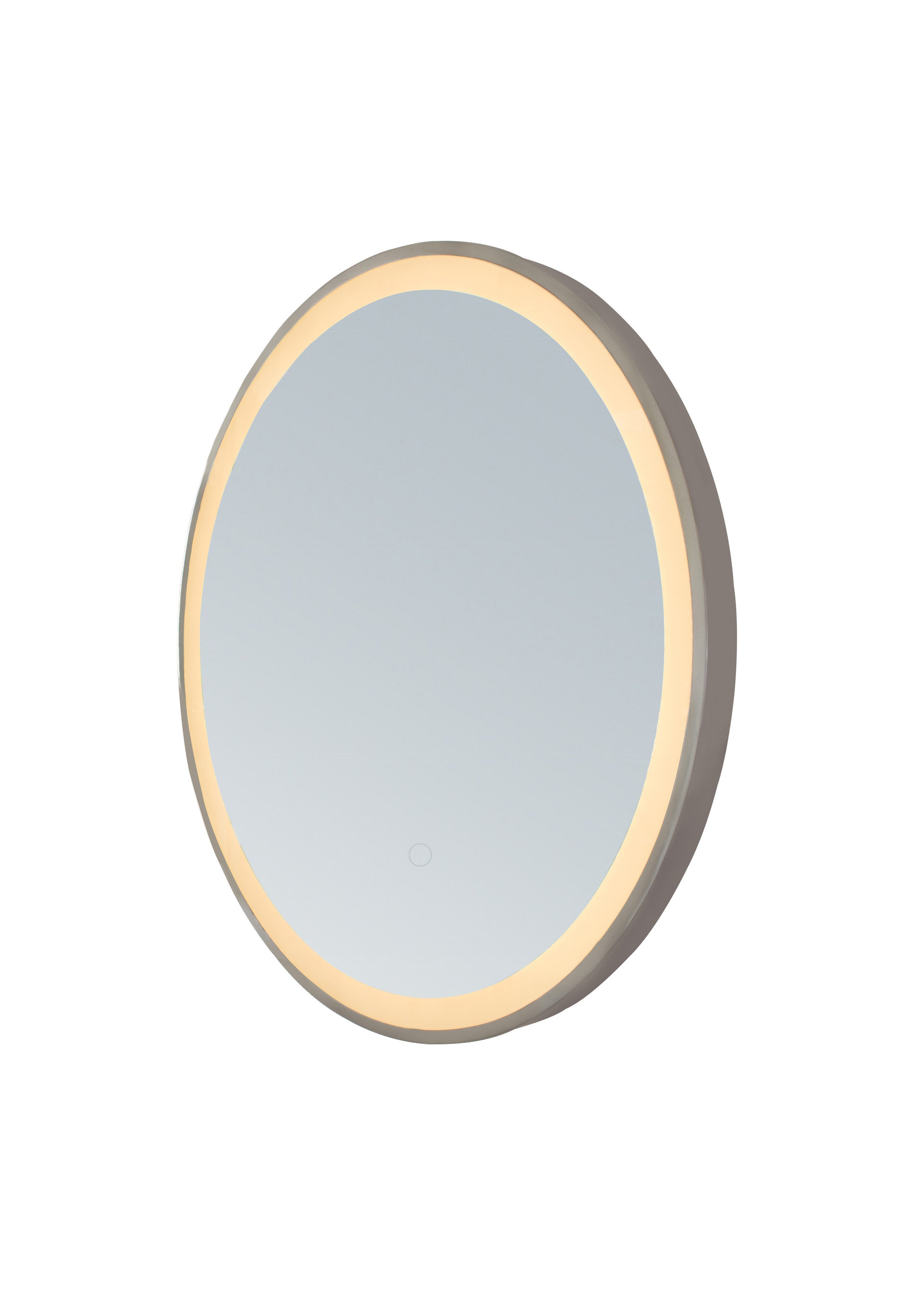 Innoci-USA Apollo Round Framed LED Wall Mount Lighted Vanity Mirror, 36 ...