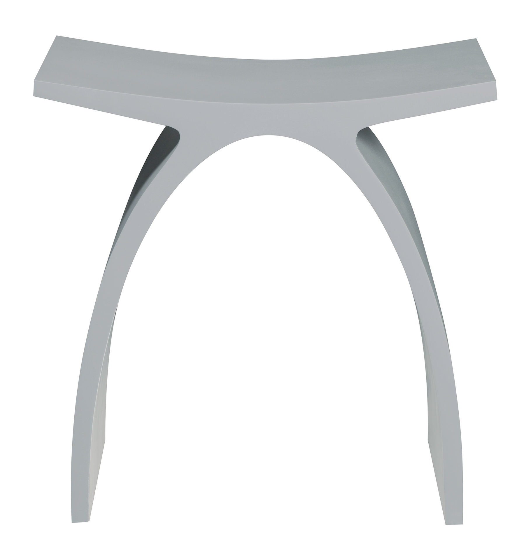17 in. Pure Acrylic Stone Shower Bench in Matte Grey - Modern - Shower ...