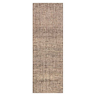 Arvin Olano x RugsUSA Melrose Checked Wool Rug, 2' 6" x 10' - Farmhouse ...