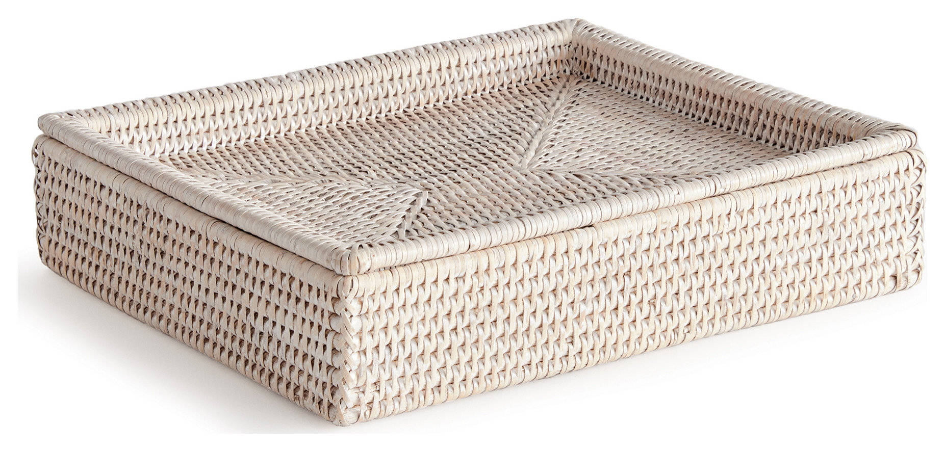 Burma Rattan Lidded Letter Box - Tropical - Desk Accessories - by Napa ...