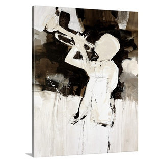 Jam Session II Wrapped Canvas Art Print, 24"x30" - Contemporary ...