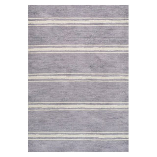 Bande Distressed Ticking Stripe Machine-Washable Area Rug, 8 X 10 ...