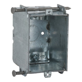 RACO® 8355 Steel S Bracket Switch Box with Attached Nails, 3" x 2-7/8 ...