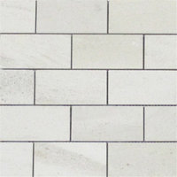 Golden Beach Moleanos Beige Limestone 2x4 Subway Mosaic Tile Honed, 1 sheet - Beach Style - Wall ...