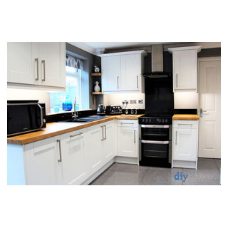 An Innova Linwood White Solid Wood Shaker Kitchen - Real Customer ...