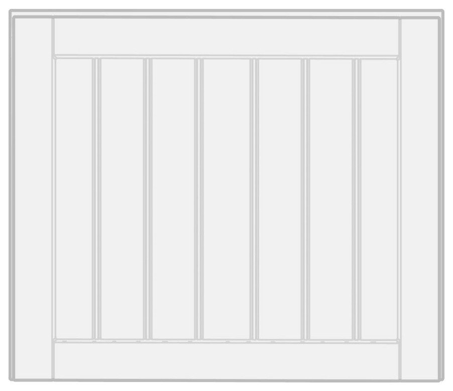 Wall 1Door 21w x 18h Beadboard - Transitional - Kitchen Cabinetry - by ...