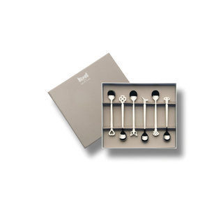 Evento Espresso Spoon Set 6-Piece Set Mirror - Contemporary - Spoons ...