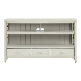 Liberty Furniture Dockside II Entertainment TV Console in White - Beach ...