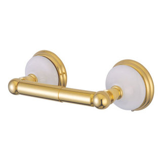 Elements Of Design EBA1118PB Double Post Toilet Paper Holder ...