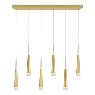 Andes LED Pool Table Light With Satin Gold Finish - Modern - Pool Table ...