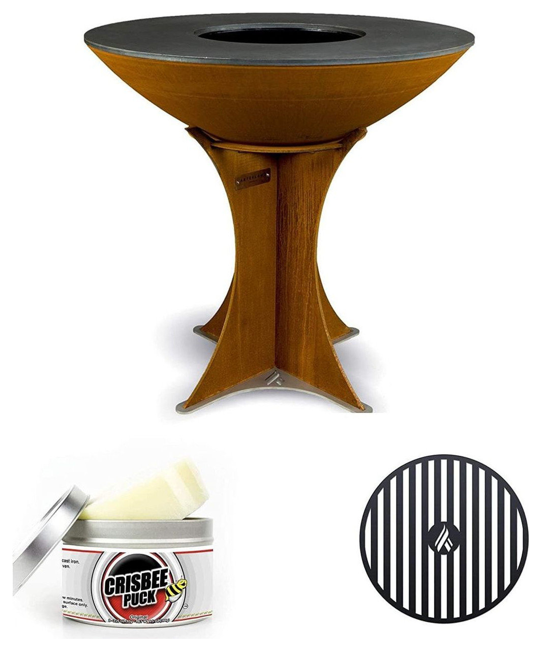 Arteflame Classic 40" Grill, 2-Piece Euro Base Starter Bundle - Contemporary - Outdoor Grills ...