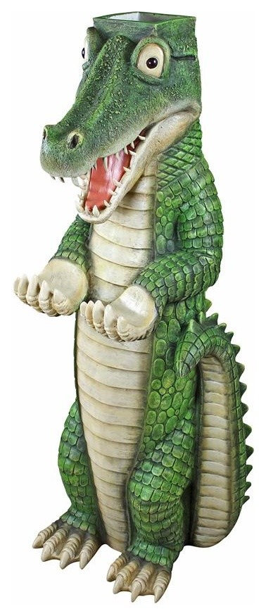 Postal Gator Mail Post Sleeve Statue - Eclectic - Mailboxes - by Design ...
