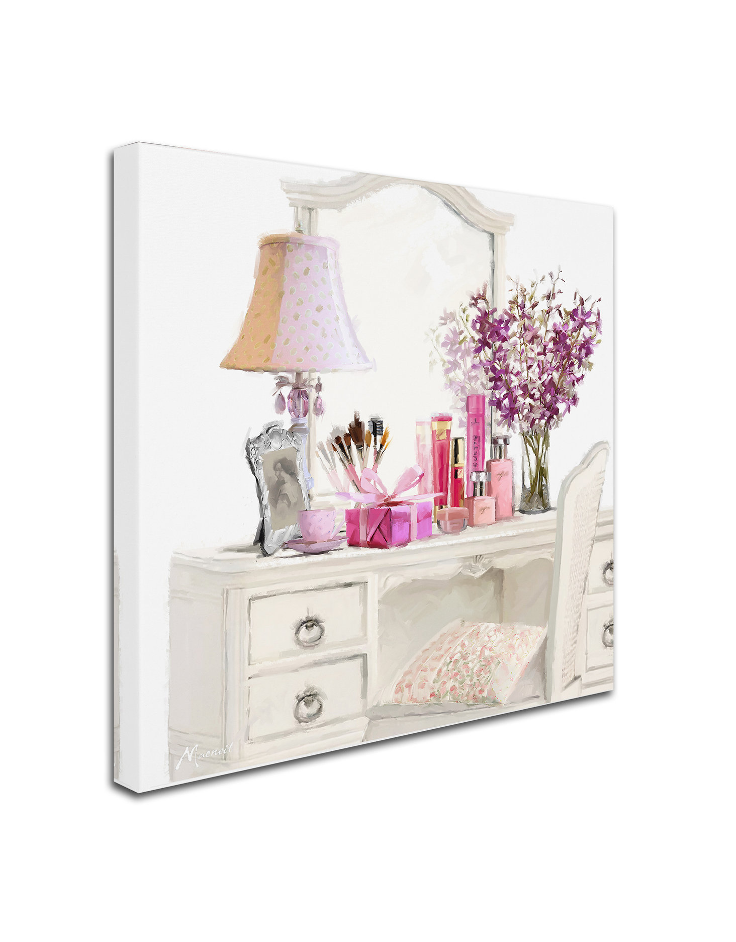The Macneil Studio 'Dressing Table Square' Canvas Art, 35"x 35 ...