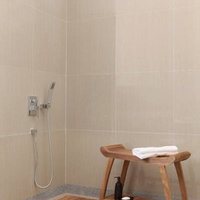 Dasha Spa Shower Mat, Solid Teak Wood, Large - Transitional - Bathroom ...