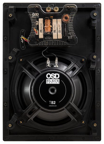 Black Series Bk-T82 8 In-Wall Speakers with 1.0 Parachute Silk Dome ...