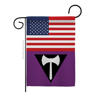 US Labrys Pride Inspirational Support Garden Flag, 13" X 18.5" X 0.1 ...
