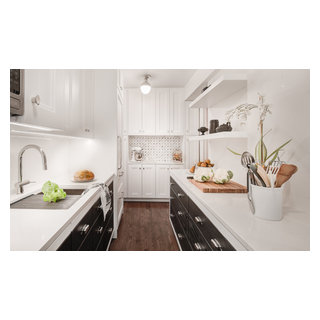 Bakes & Kropp - Elegant Upper East Side Galley Kitchen - Contemporary ...