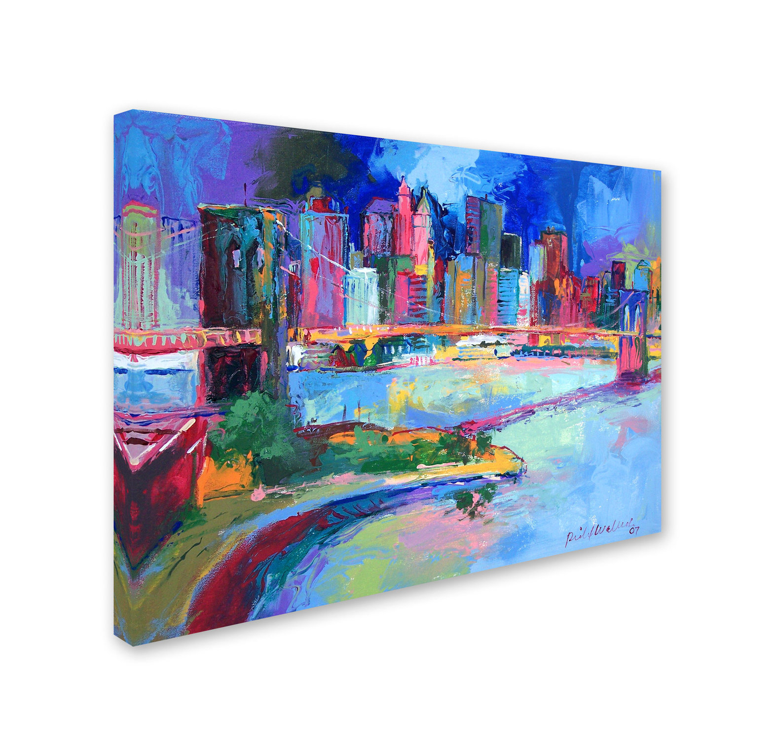 'Brooklyn' Canvas Art by Richard Wallich, 18" x 24" - Contemporary - Prints And Posters - by ...