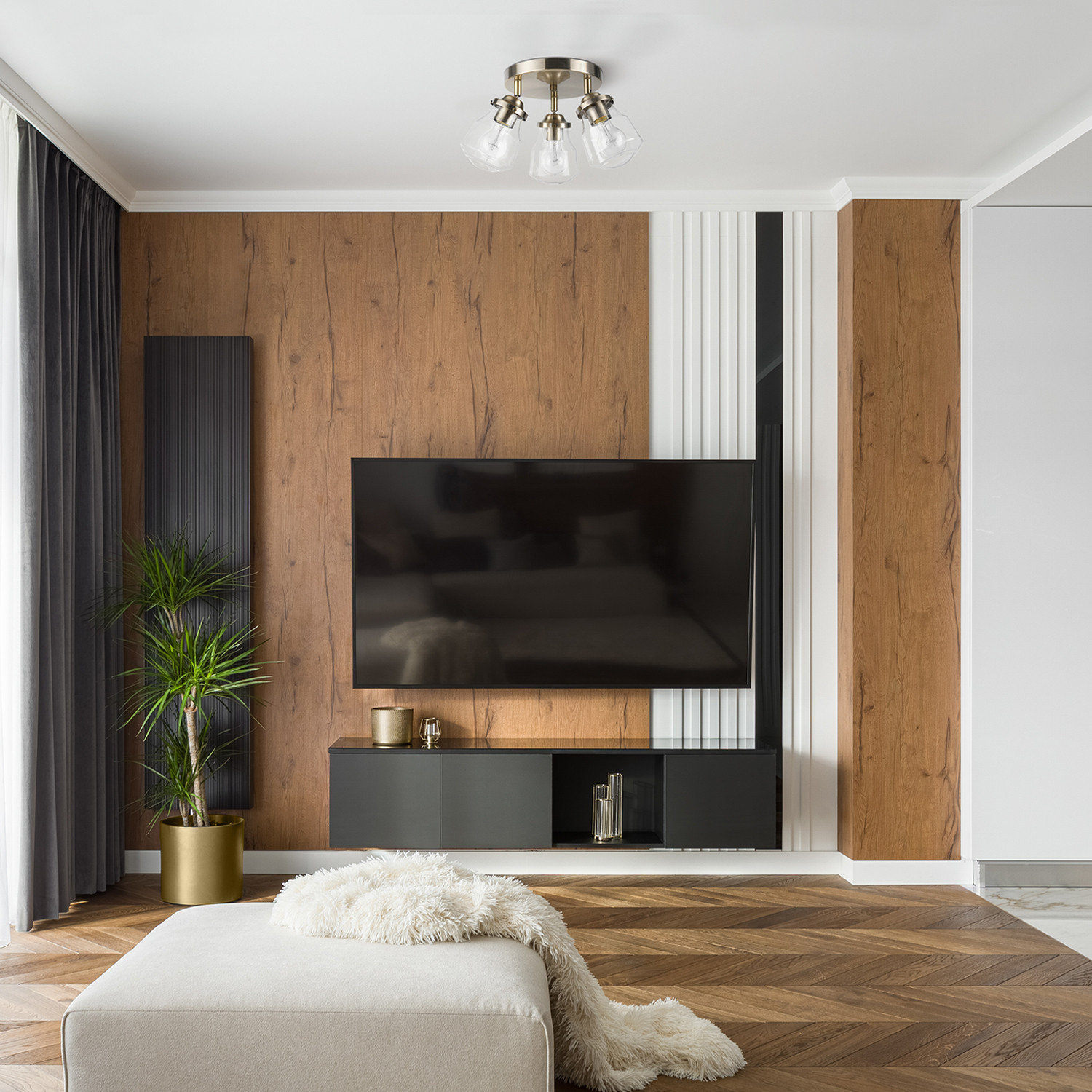 3-Light Antique Brass Track Lighting Canopy Light with Clear Glass ...