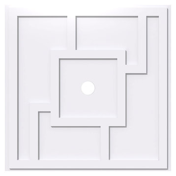 Modern Rectangular Ceiling Medallions | Shelly Lighting