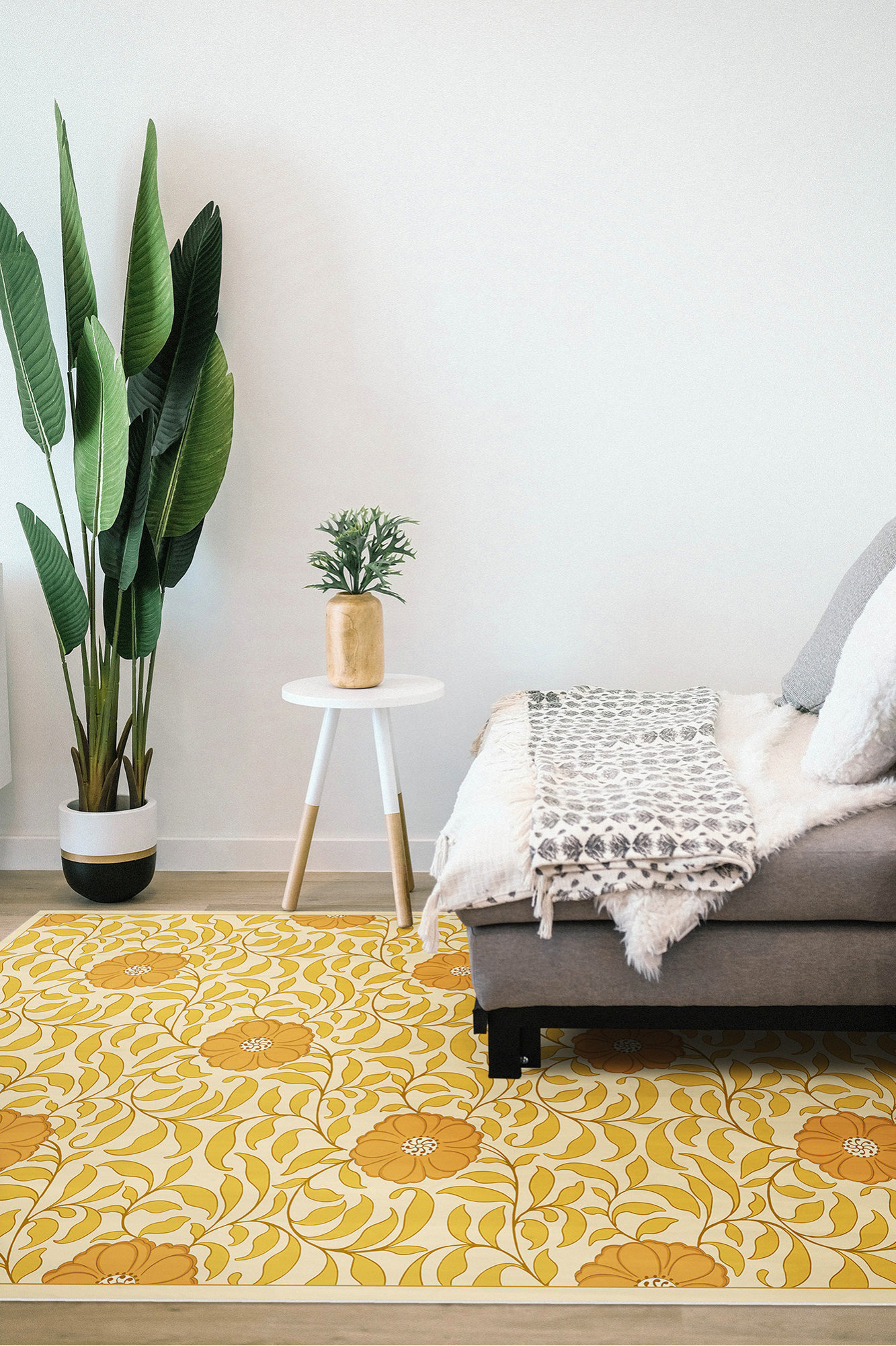 Joli Sol Elise Vinyl Mat, 48x72 Rectangle - Contemporary - Area Rugs ...