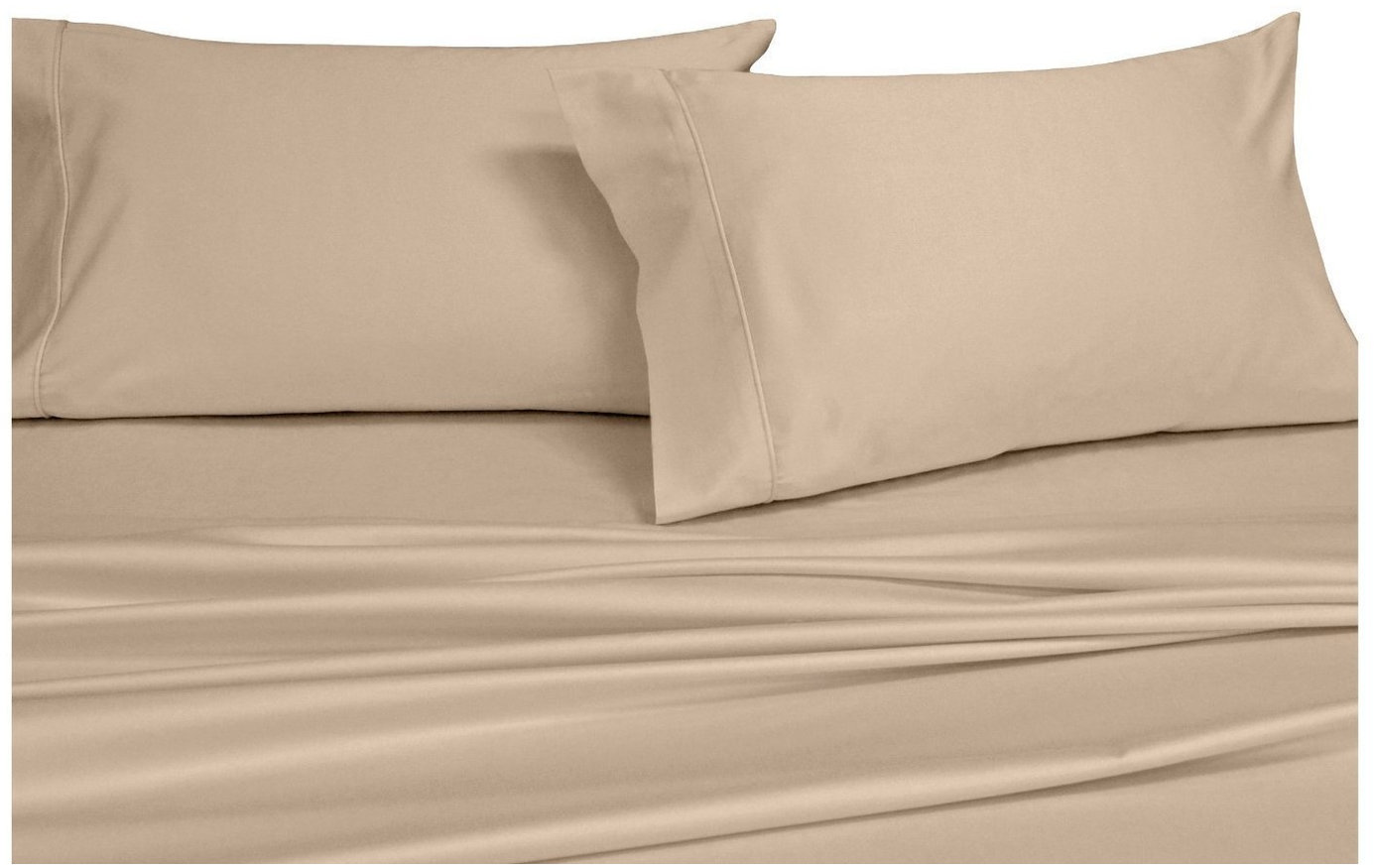 Split Top Solid 300 TC Adjustable Sheet Set - Contemporary - Sheet And ...