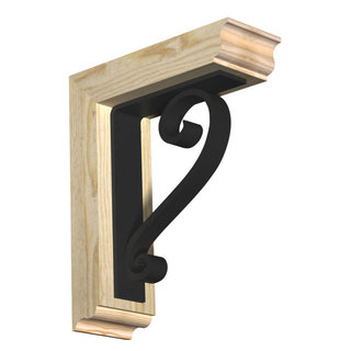 Edwards Traditional Ironcrest Bracket Triple Brace, 2" Thick, 11-1/2 ...