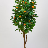 Real Touch Orange Tree In Pot, 51" - Farmhouse - Artificial Plants And ...