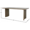 Fraser Rectangular Dining Table, Brown - Farmhouse - Dining Tables - by LH Home | Houzz