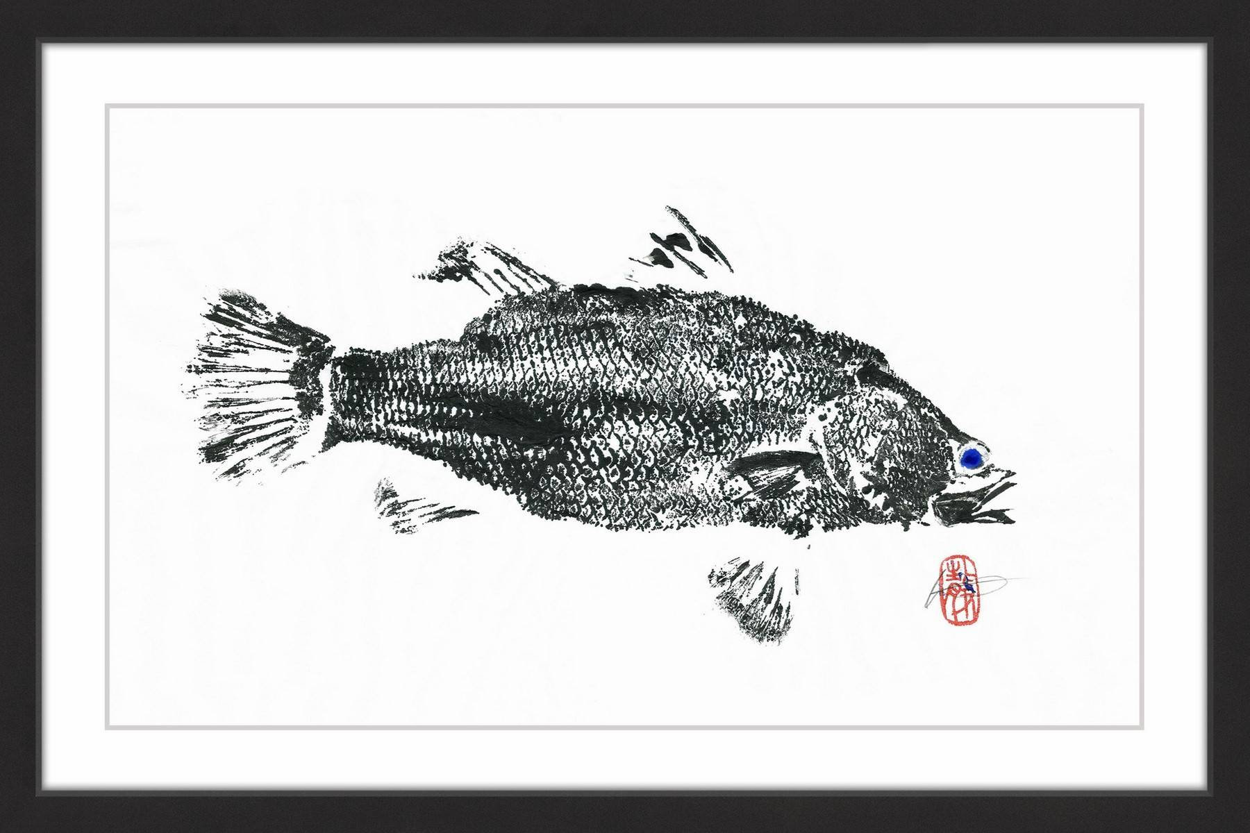"Barramundi Solitaire" Framed Painting Print, 36"x24" - Asian - Prints ...