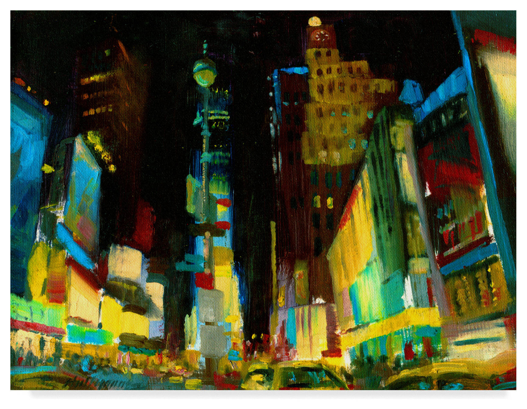Hall Groat Ii 'Times Square Ii' Canvas Art, 24"x18" - Contemporary ...