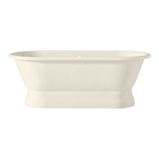 Cheviot Products Regal Cast Iron Pedestal Tub With Rolled Rim ...