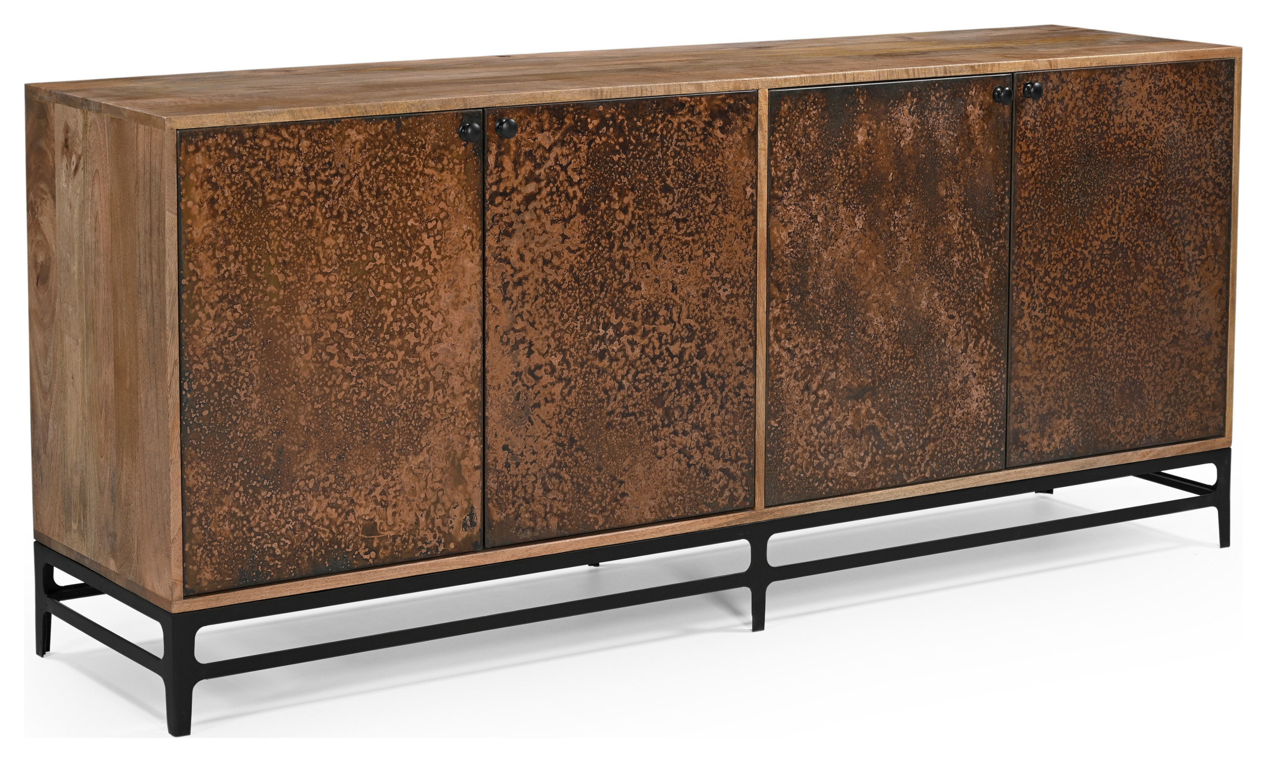 Balthazar Sideboard with Contemporary Multi-colored Dark Copper Tone ...