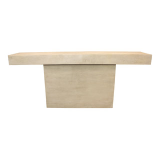 Flagstaff 72" Solid Wood Console Table, Stone Natural Finish ...