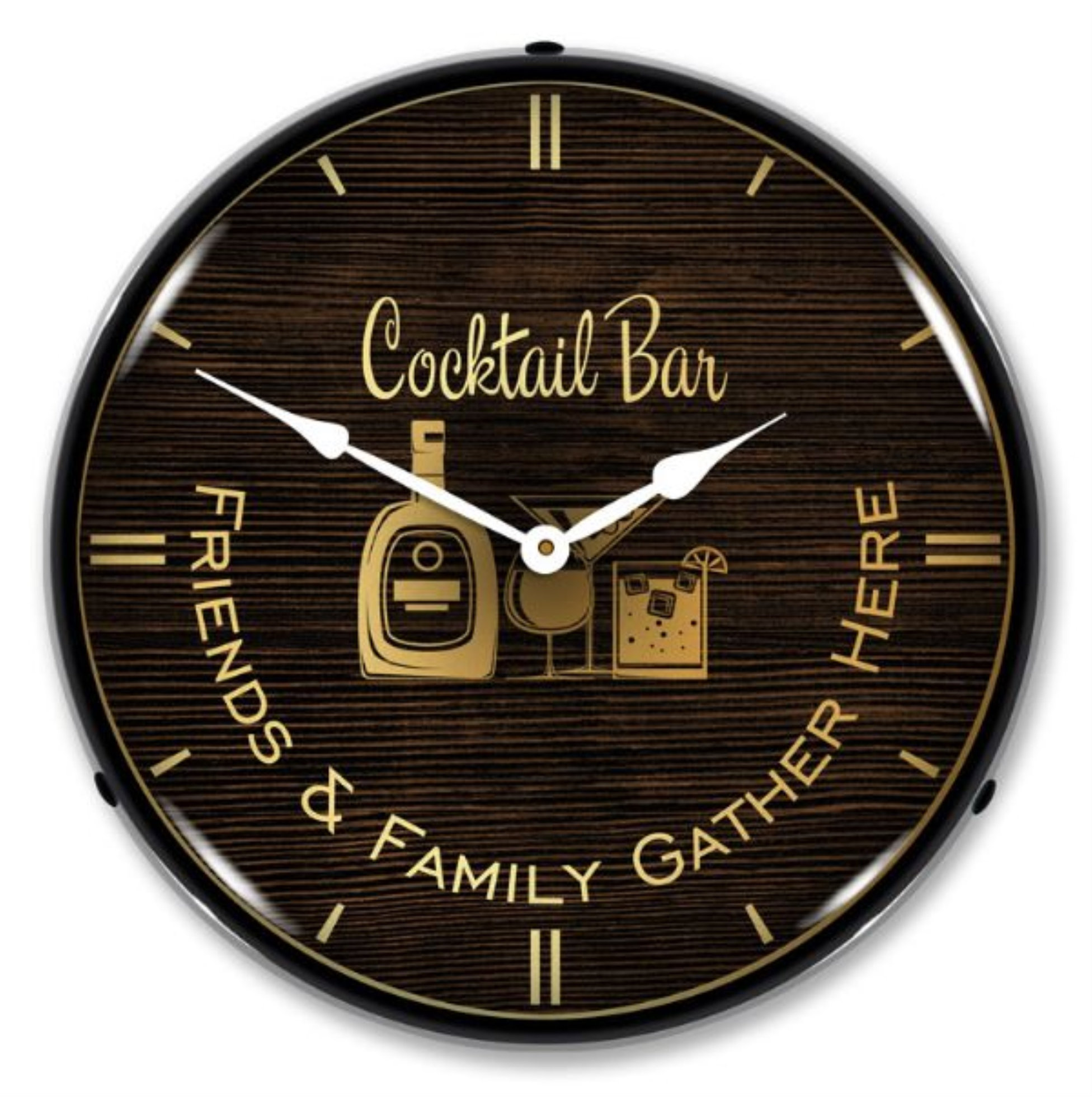 AG20111178 Cocktail Bar Clock - Contemporary - Wall Clocks - by ...