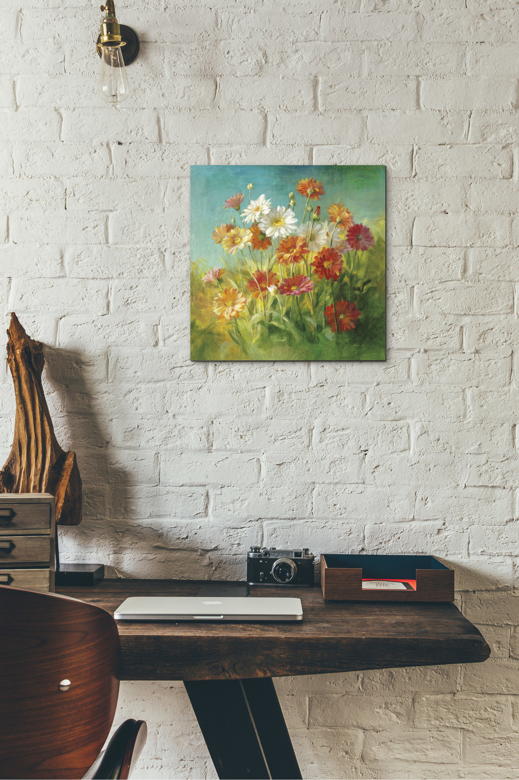 Epic Graffiti "Painted Daisies" by Danhui Nai Giclee Canvas Wall Art ...