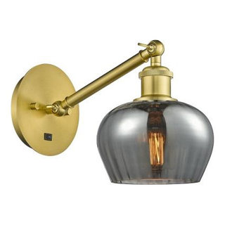 Innovations Lighting 317-1W-SG-G93 Fenton, 1 Light Wall In Art Nouveau ...