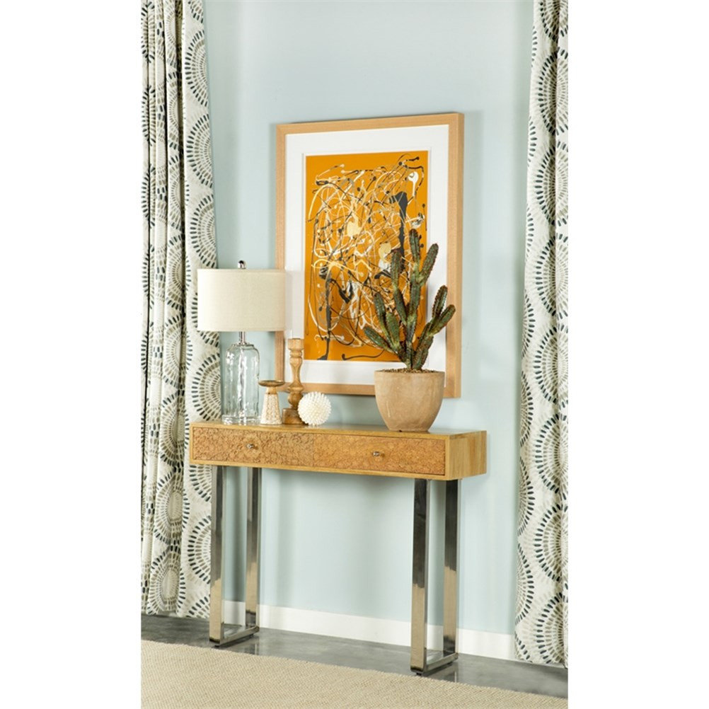 Coaster Contemporary Wood Console Table with Hand Carved Drawers in ...