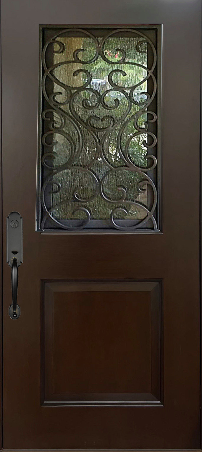 Forever Doors, Exterior Front Entry Composite Double Door PCDC07, 36 ...